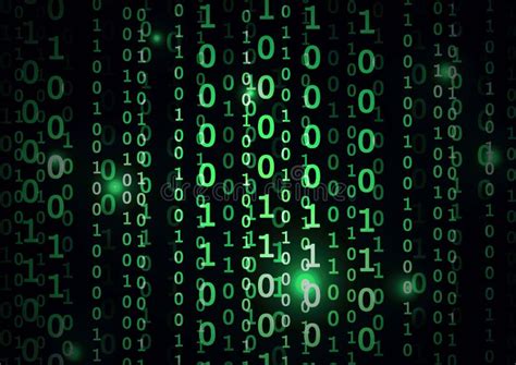 Binary Code In Abstract Background Stock Vector Illustration Of