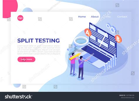 Ab Comparison Split Testing Isometric Concept Stock Vector Royalty Free 1227384109 Shutterstock