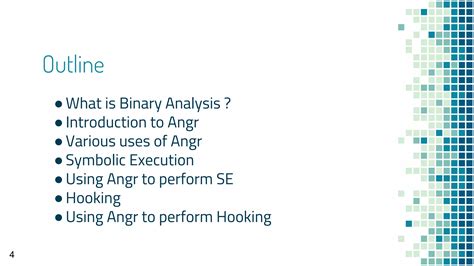 Dynamic Binary Analysis Using Angr Siddharth Muralee Pptx