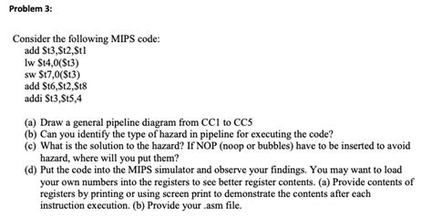 Solved A Draw A General Pipeline Diagram From Cc1 To Cc5