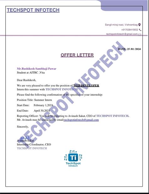 Webdeveloper Intern Rushikesh Pawar