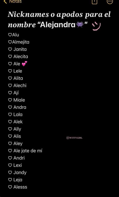 Nicknames Ideas O Apodos For Your Name Alejandra” ¿qué Otro Nombre