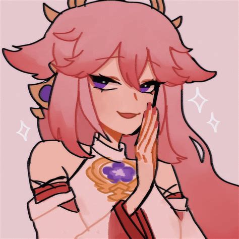 Yae Miko Genshin Impact Drawn By Megikarp Danbooru