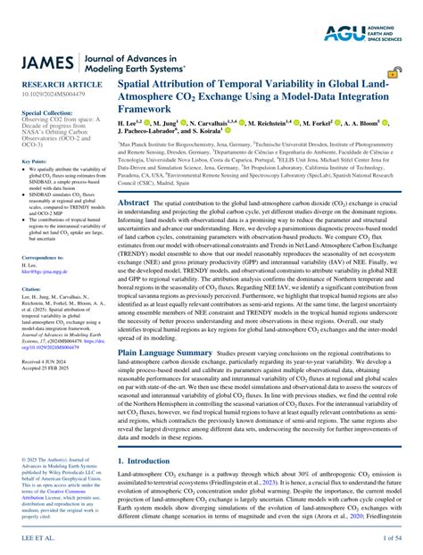 Pdf Spatial Attribution Of Temporal Variability In Global Land