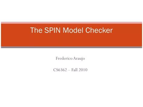 Ppt The Spin Model Checker Powerpoint Presentation Free Download