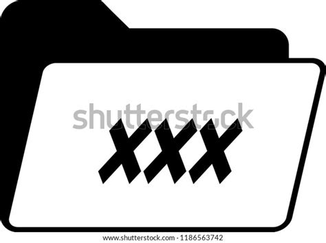 Porn Folder Icon 스톡 벡터 로열티 프리 Shutterstock