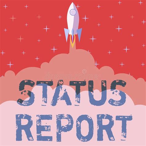 Conceptual Caption Status Report Business Idea Update Summary Of Situations As Of A Period Of