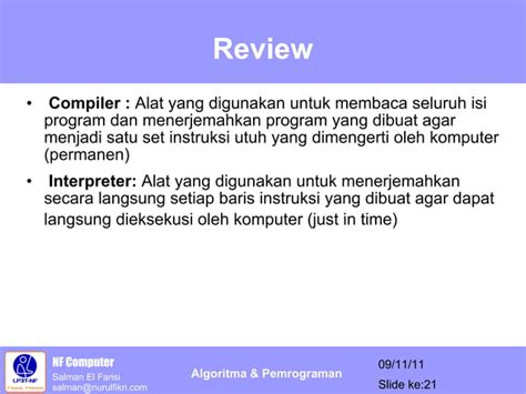 Pengenalan Algoritma Komputer Ppt