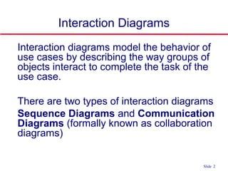 Lecture11 Use Case Sequence Diagram PPT