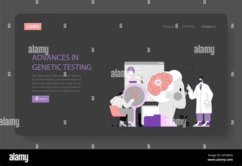 Advances In Genetic Testing Concept Scientists Conduct Research In A Lab Setting Analyzing Dna