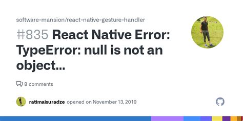React Native Error TypeError Null Is Not An Object