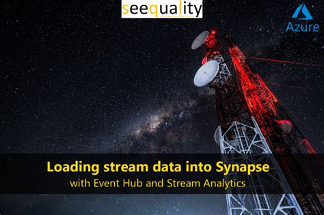 Loading Stream Data Into Synapse With Event Hub And Stream Analytics