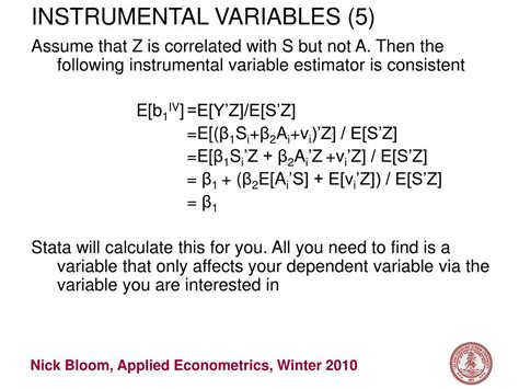 Ppt Applied Econometrics Lecture 1 Identification Powerpoint Presentation Id5425335