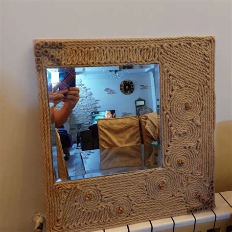 کمدا قیمت و خرید اینه دیواری رنگ کنف سایز متوسط