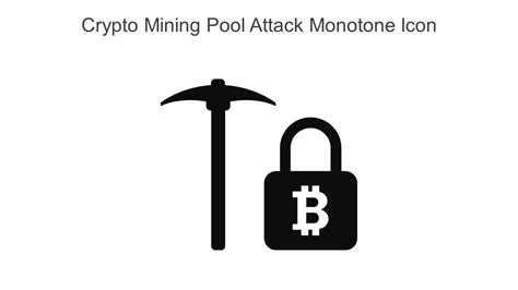 Crypto Mining Pool Attack Monotone Icon In Powerpoint Pptx Png And