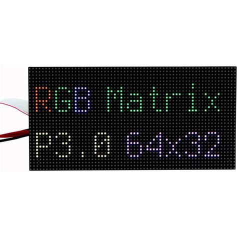 Rgb Full Color Led Matrix Panel Display 64×32 Pixels For Raspberry Pi