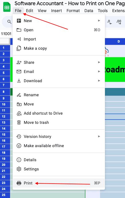 How To Print On One Page In Google Sheets Fit To Page
