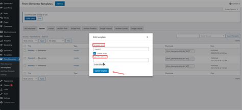 Header Edit Page And Add Widgets ThimPress Docs