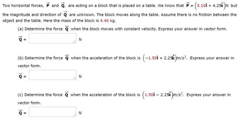 Solved An Object Of Mass Kg Subjected To A Non Zero Net Chegg
