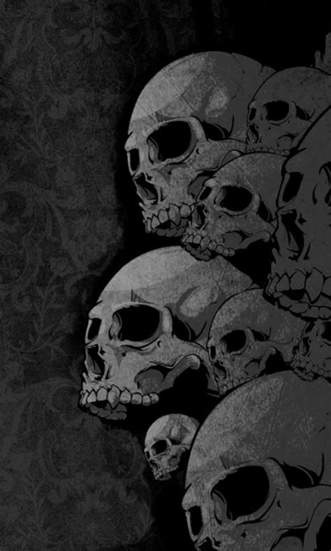 Skull Wallpaper Black Skulls Wallpaper Skull Art