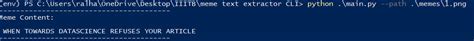 Github Prateekralhanmeme Content Extractor Cli A Simple Cli To Extract Textual Content From