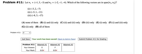 solved problem 11 let v1 1 3 3 ﻿and v2 2 1 4