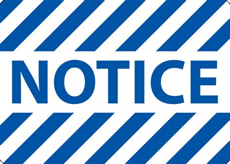 Notice Sign On White Background 26343152 Vector Art At Vecteezy