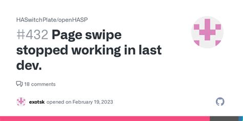 Page Swipe Stopped Working In Last Dev · Issue 432 · Haswitchplate