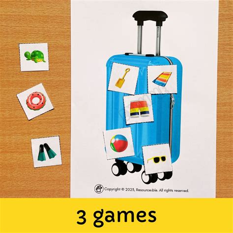 working memory executive functioning printable game holiday
