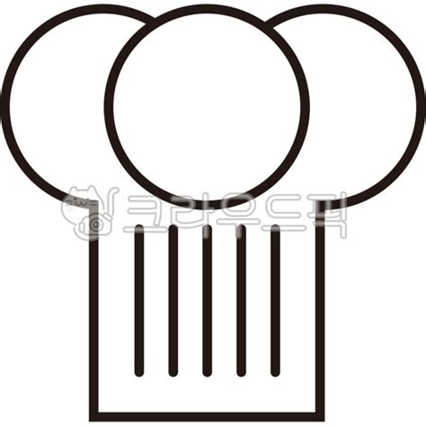 요리사 요리사모자 셰프 셰프모자 요리복 사진이미지일러스트캘리그라피 Yjl작가