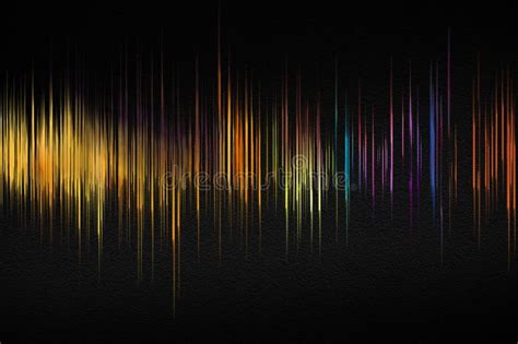 Sound Wave With Spectral Colours Abstract Image Of Musical Equalizer