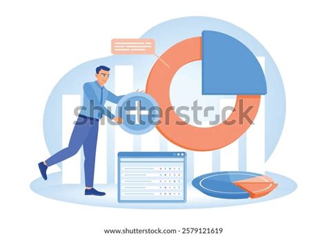 Big Data Analysis Process Professional Analyzes Stock Vector Royalty Free 2579121619