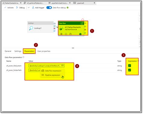 Adf Inline Dataset Parameterization Of Folderpath Microsoft Qanda