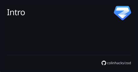 Intro Zod