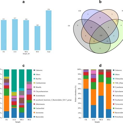 Four Groups Of Gut Microbiota N 3 In Otus A And Veen B