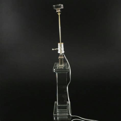 Contemporary Rectangular Glass Table Lamp Ebth