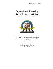 MSTP Pamphlet OPT Leaders Guide Pdf MSTP Pamphlet Operational Planning Team Leader