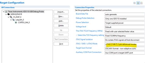 Ccsmsp432p401r Cjtag 2 Pin Support Msp Low Power Microcontroller Forum Msp Low Power