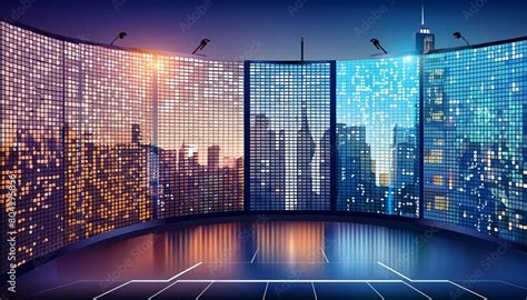 Vector Realistic Isolated LED Screen Background A Cutting Edge LED Display Meticulously