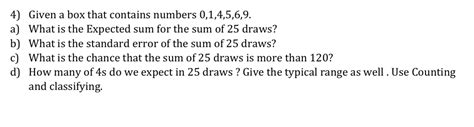 solved given a box that contains numbers 0 1 4 5 6 9 a