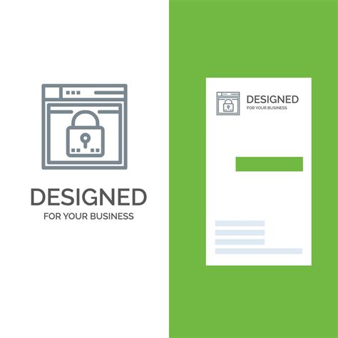 Login Secure Web Layout Password Lock Grey Logo Design And Business