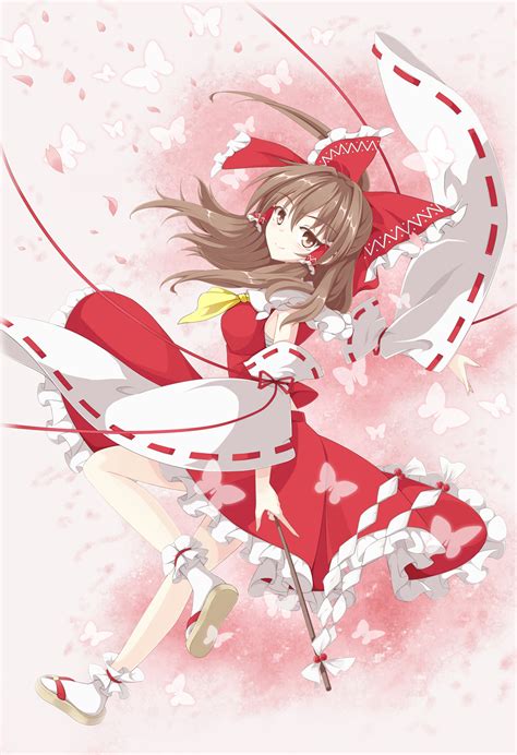 Hakurei Reimu Touhou Drawn By Flan Zhd Danbooru