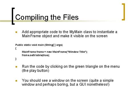 java tutorial building guis java with added swing