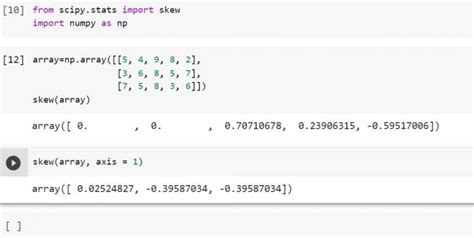 python scipy stats skew