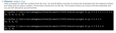 Solved 3 Filename Assign1 11py Using The Attached