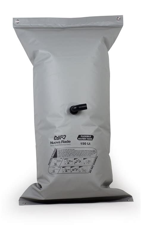 Nuova Rade Flexibler Wassertank 120 Liter Kunststoff Grau Rechteckig