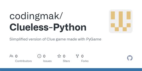 GitHub Codingmak Clueless Python Simplified Version Of Clue Game Made With PyGame
