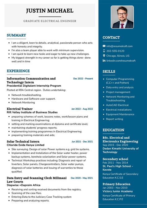 Graduate Electrical Engineer CV Sample In 2025 ResumeKraft