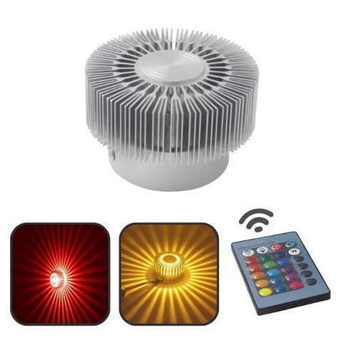 Настенный светильник Бра Rgb с ПУЛЬТОМ управления Ночник круглый из алюминия в гостиную спальню