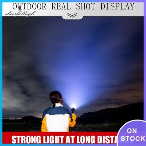 Cheerfulhigh ไฟฉาย LED COB 1500LM 1800LM IPX4 กนนา XHP70 XHP160 USB Z Shopee Thailand